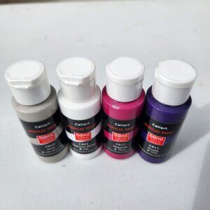 Caliart | Office | New 4 Caliart Acrylic Paint Set Pink Purple Colors ...